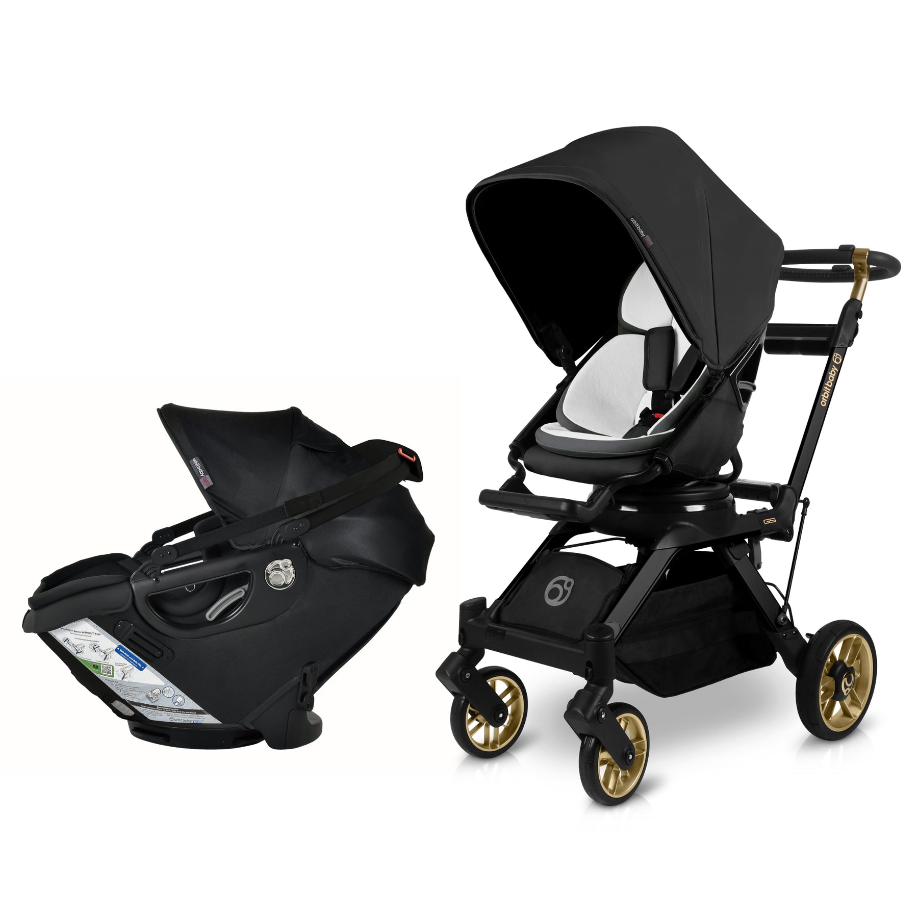 Orbit Baby Stroll & Ride Travel System - Stroller & Carseat Combo