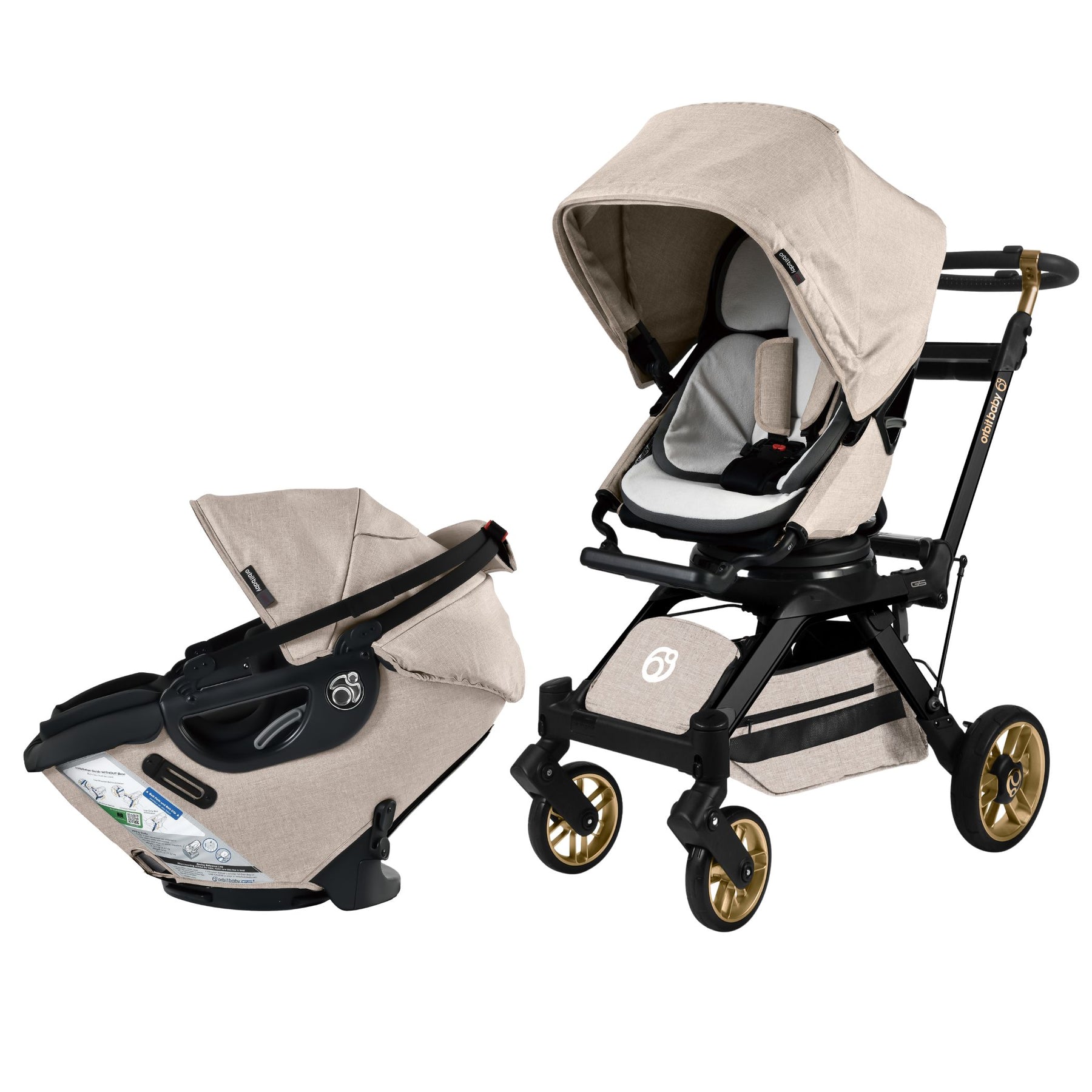 Orbit Baby Stroll & Ride Travel System - Stroller & Carseat Combo