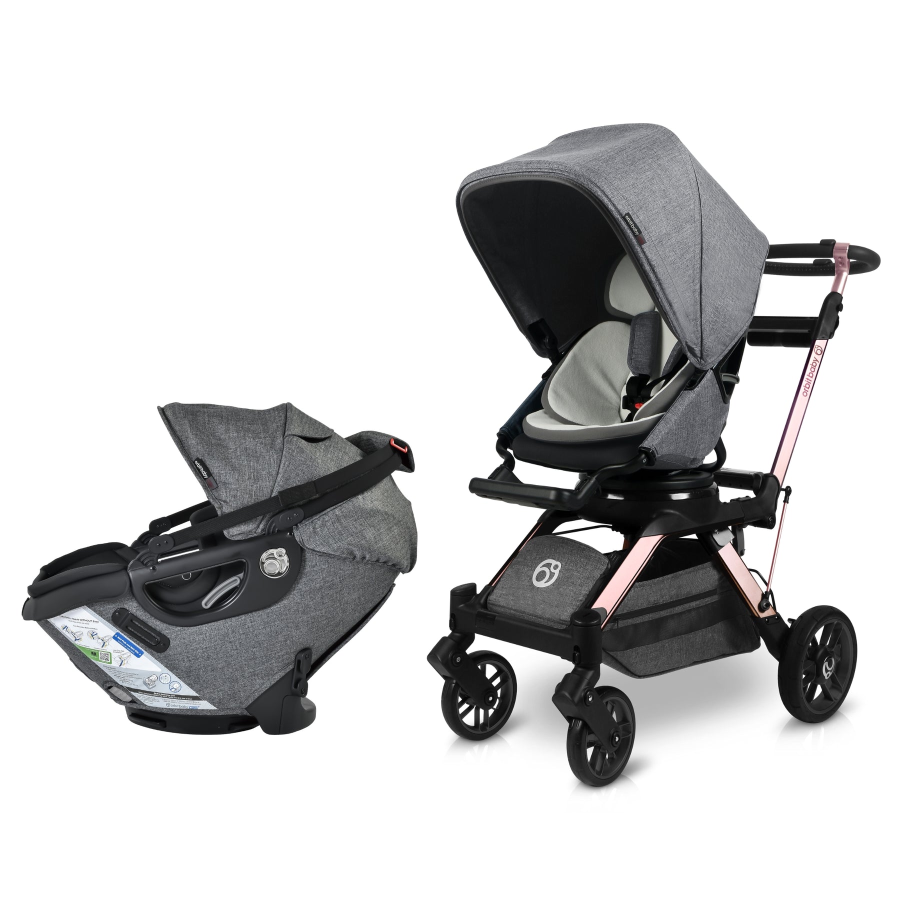 Orbit Baby Stroll & Ride Travel System - Stroller & Carseat Combo