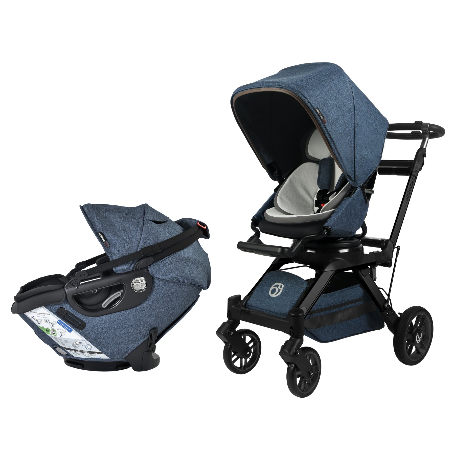 Orbit Baby Stroll & Ride Travel System - Stroller & Carseat Combo