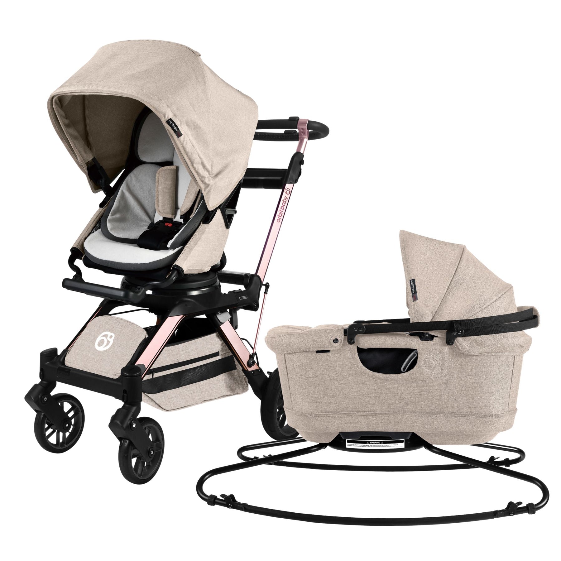 Orbit Baby Stroll & Sleep Travel System - Stroller & Bassinet Combo