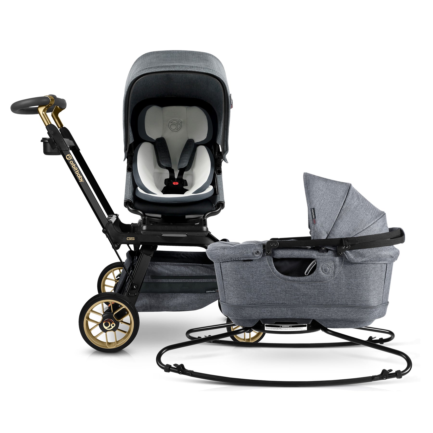 Orbit Baby Stroll & Sleep Travel System - Stroller & Bassinet Combo
