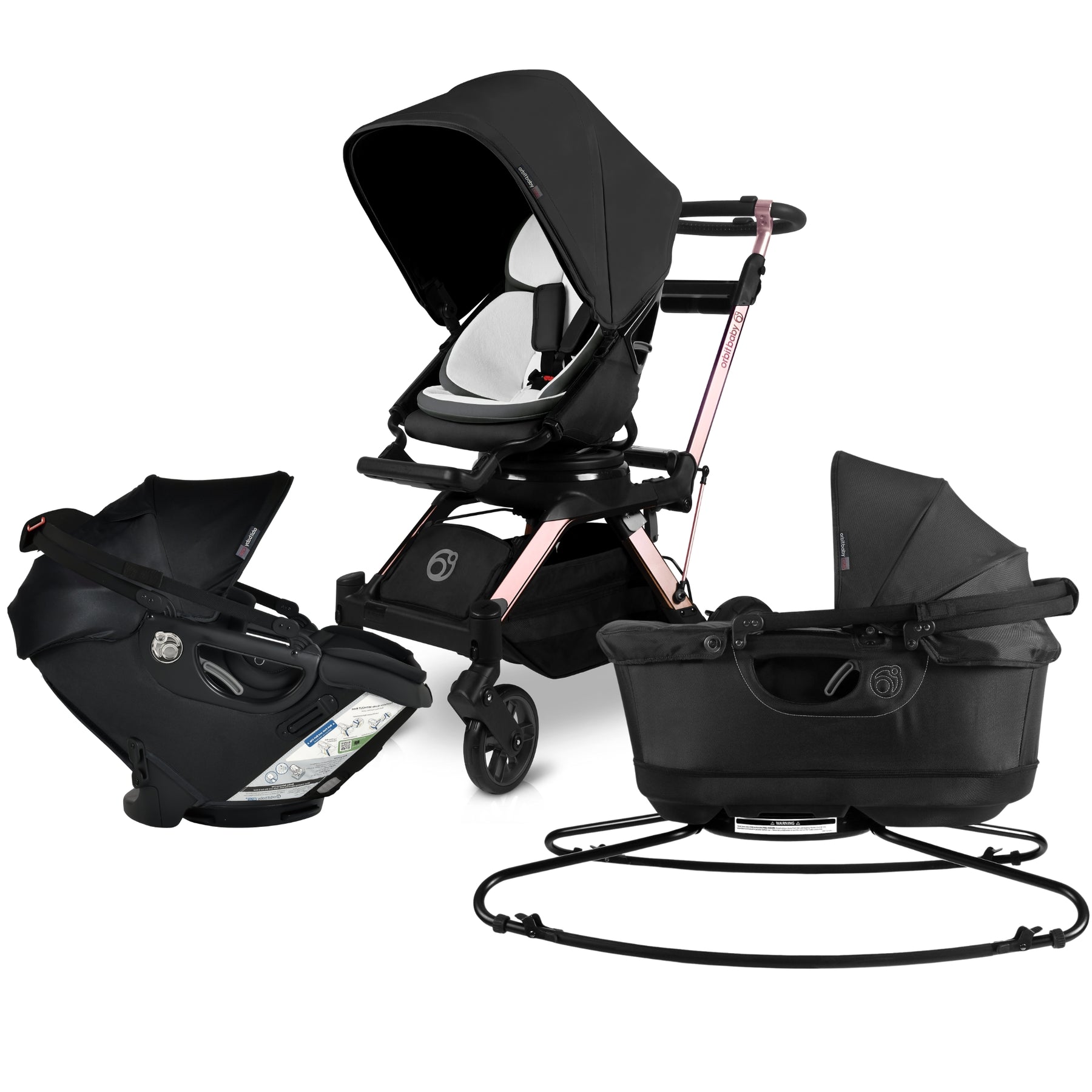 Orbit Baby Stroll, Sleep, & Ride Travel System - Stroller, Car Seat ...