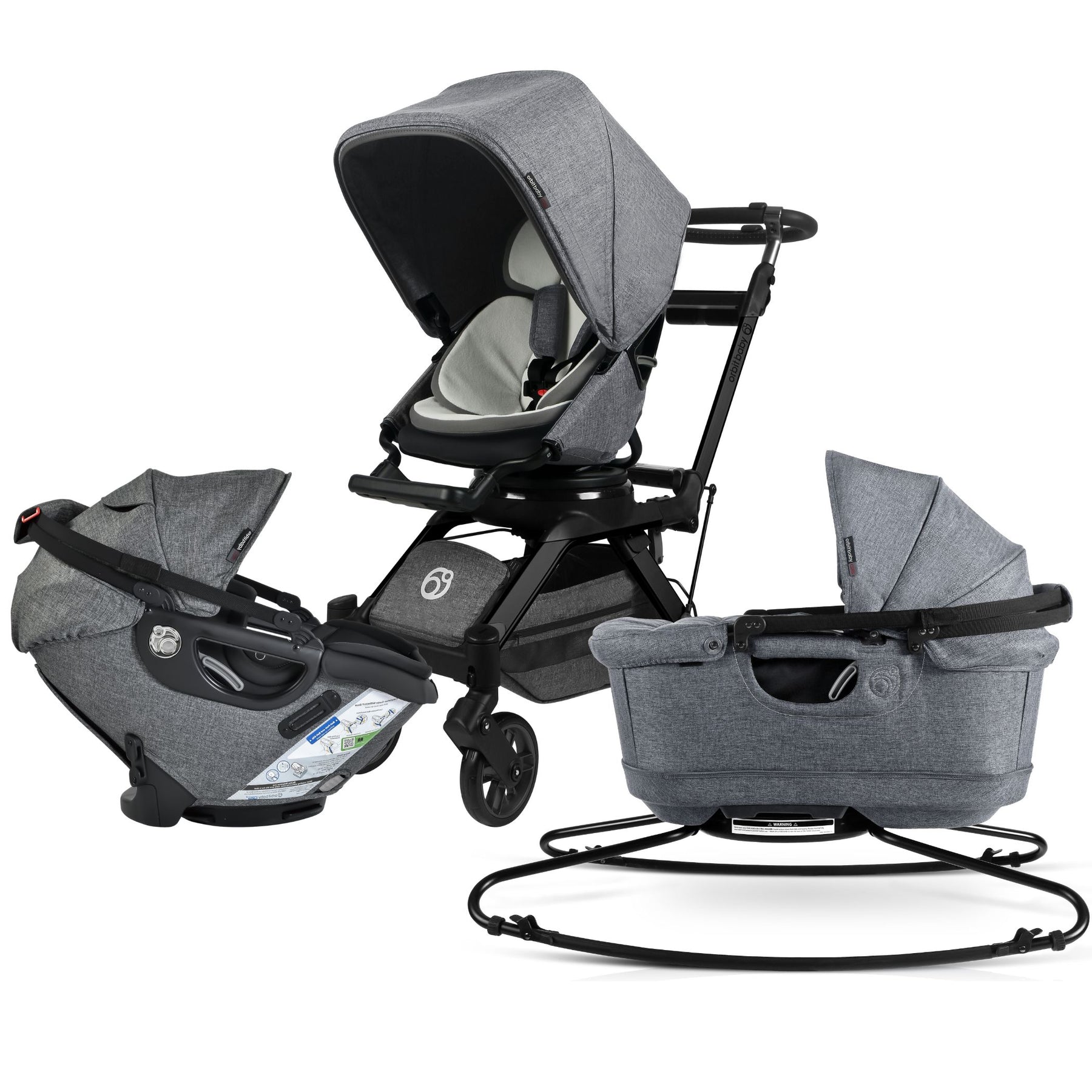 Orbit Baby Stroll, Sleep, & Ride Travel System - Stroller, Car Seat ...